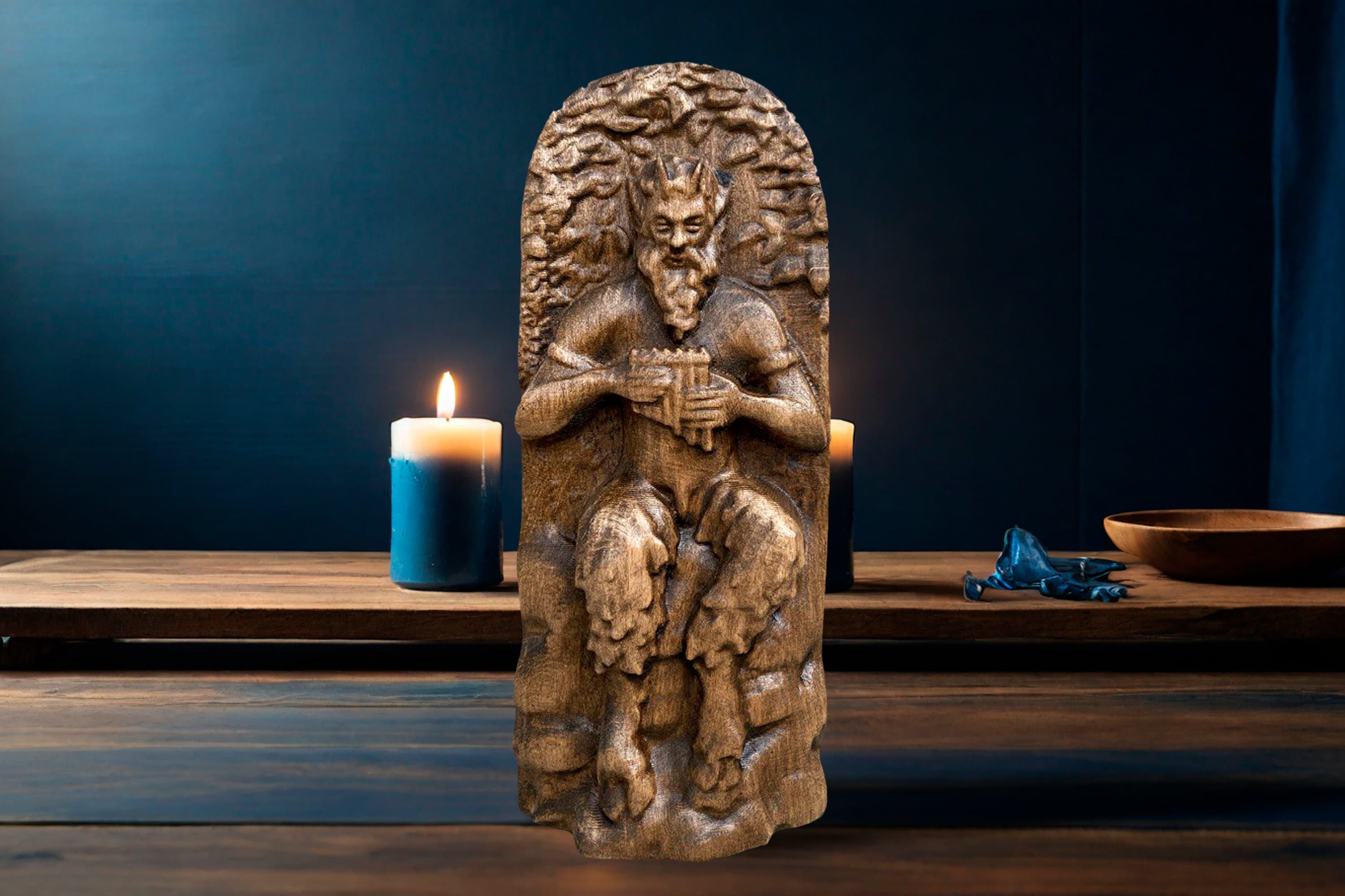 Pan Statue Pan God Faun Horned God Greek Statue Greek God Greek ...