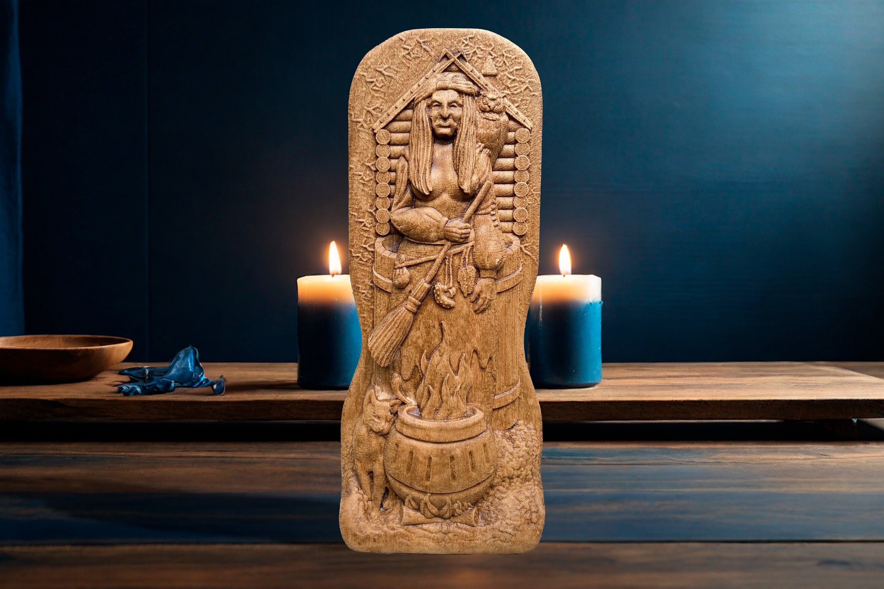 Baba Yaga Statue Baba Yaga Folktale Gift for Nature and Folklore Lover ...