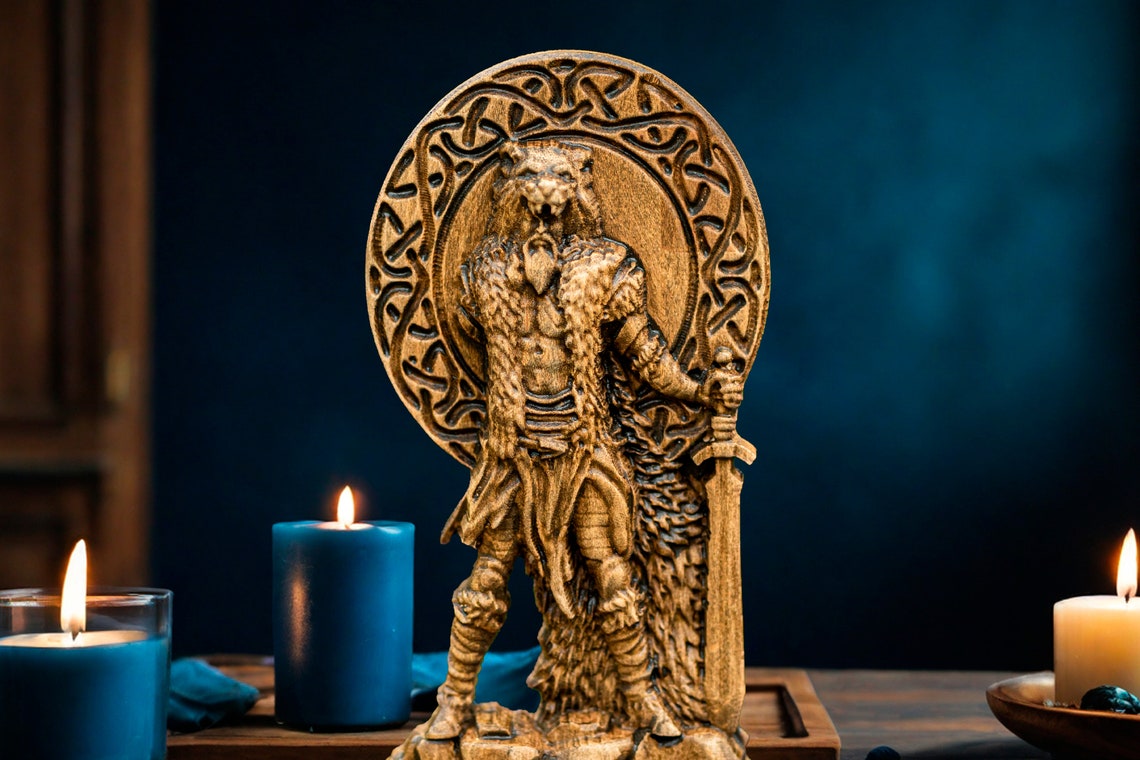 Tyr Statue Norse Pantheon Viking Pagan Asatru Heathen God Scandinavian ...