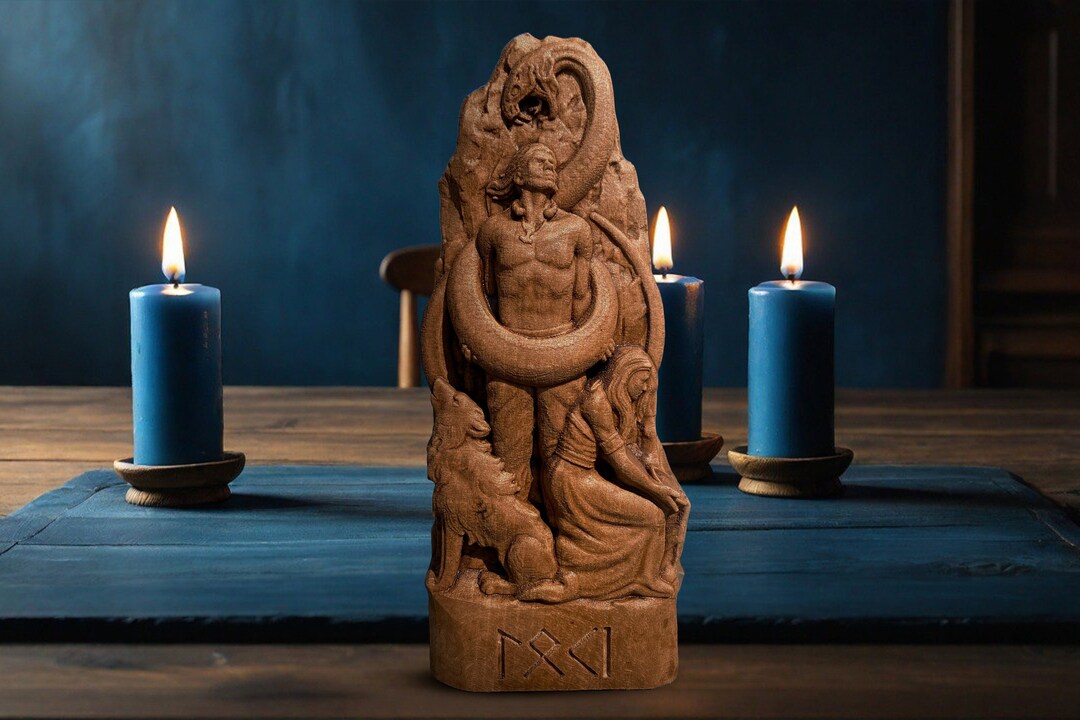 Loki Statue Norse Pantheon God Viking Mythology Scandinavian Gods Loki ...