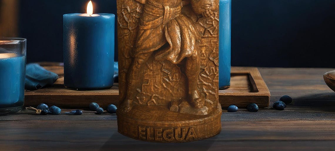 Elegua Statue Estatua De Elegua Bendesida Santeria Ifa Yoruba Elegua ...