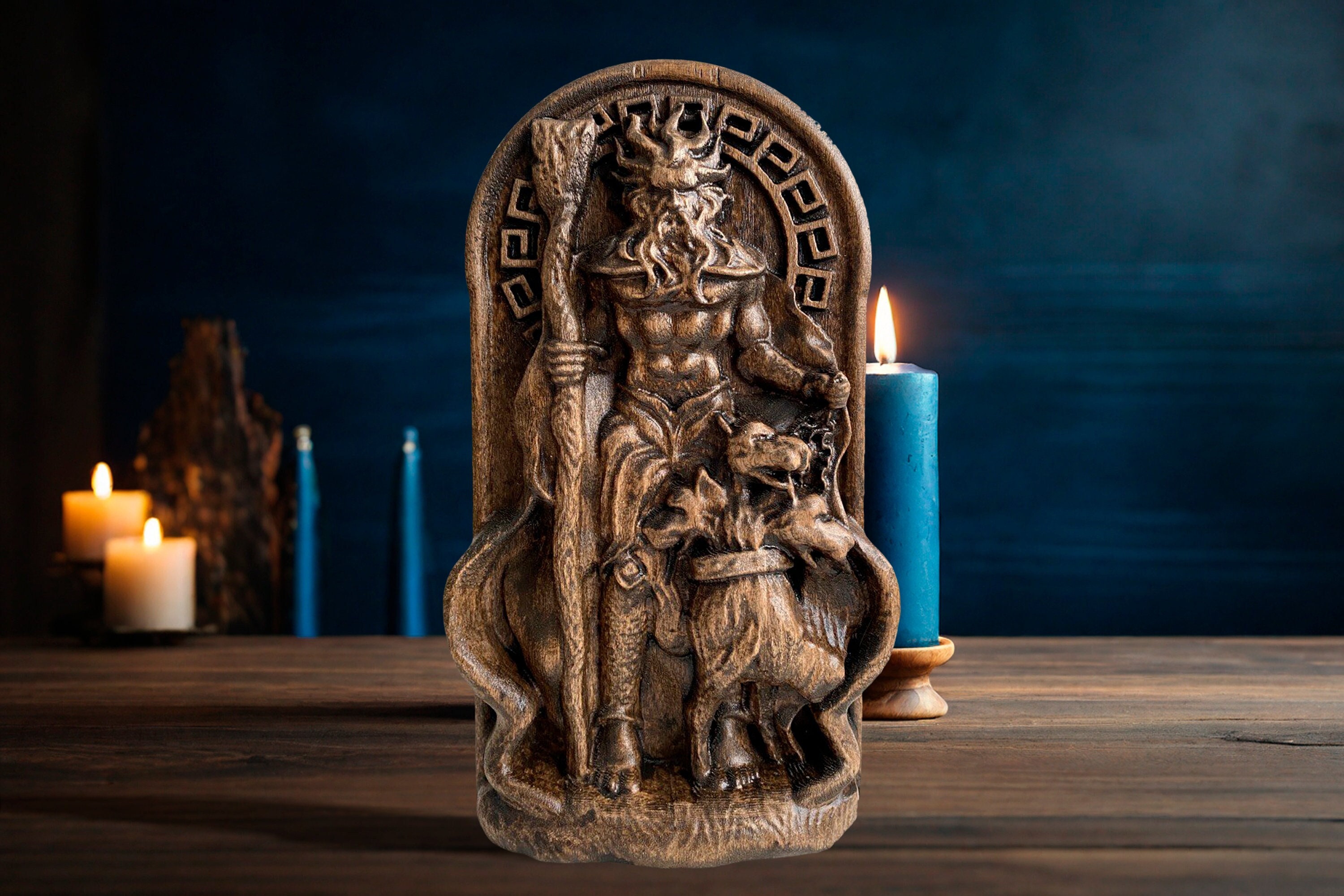 Hades Greek God Statue Hades Greek Deity Altar Hades Statue Greek ...