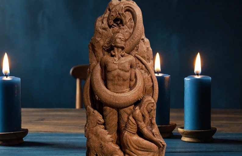 Loki Statue Norse Pantheon God Viking Mythology Scandinavian Gods Loki ...