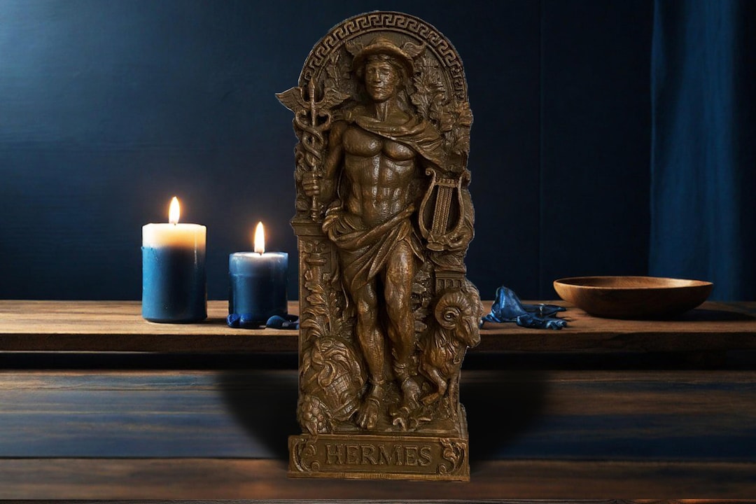 Hermes God Statue Hermes Greek Figure Hermes Figurine Greek Mythology ...