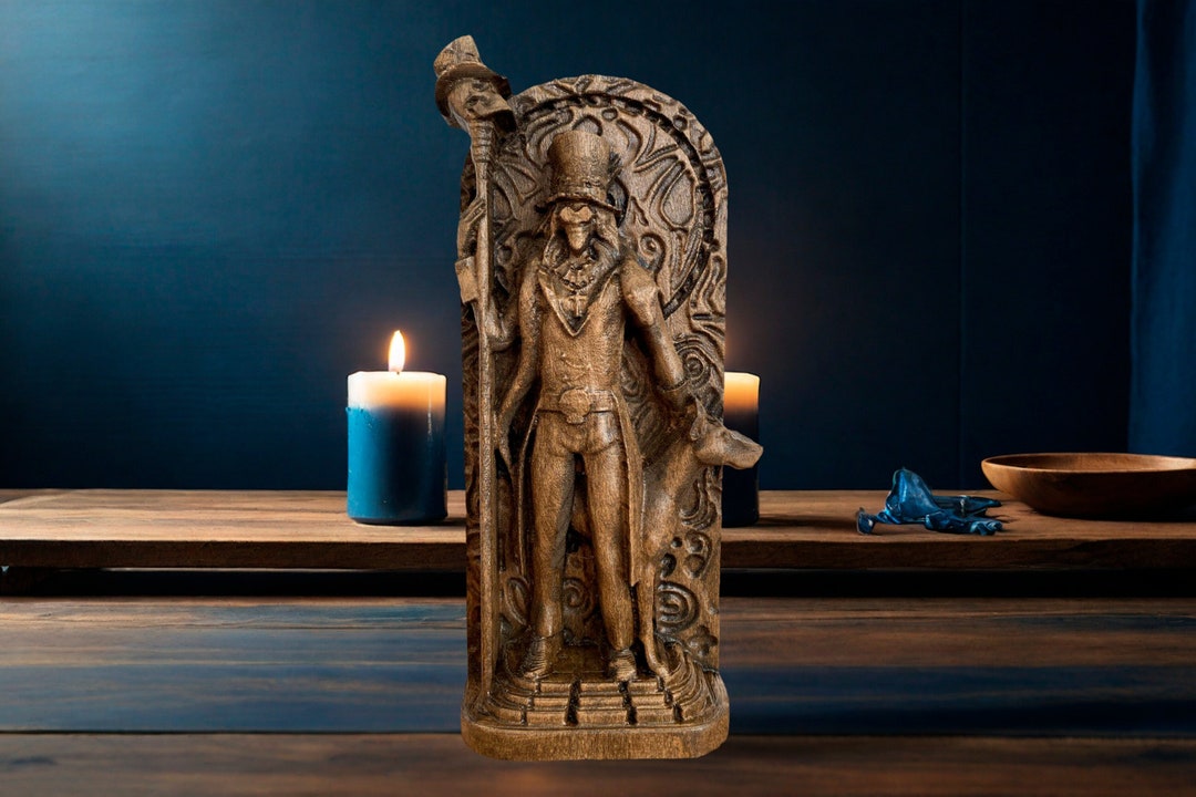 Baron Samedi Statue Voodoo Skull Papa Legba Statue Legba Voodoo Skull ...