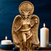 Lilith Statue Ishtar Inanna Wood Carved Astaroth Statue Handcrafted ...