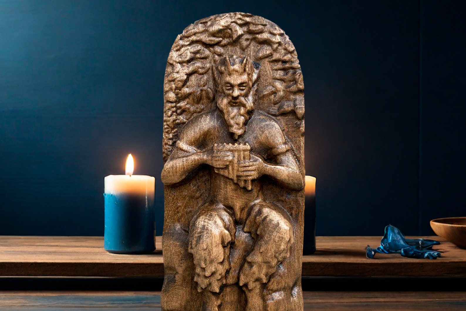 Pan Statue Pan God Faun Horned God Greek Statue Greek God Greek ...