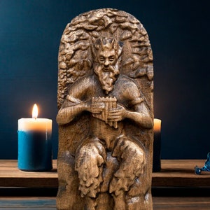Pan Statue Pan God Faun Horned God Greek Statue Greek God Greek ...