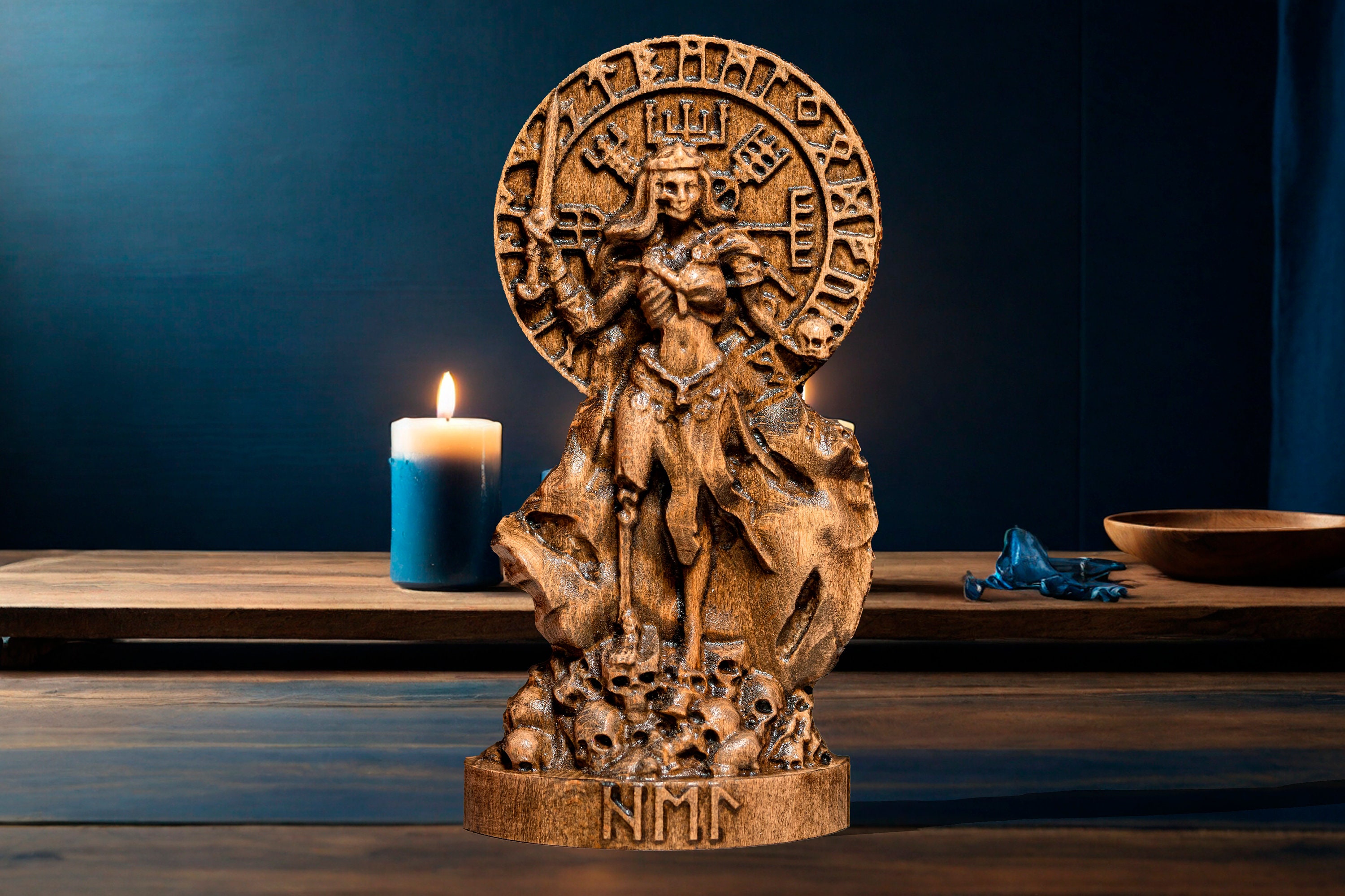 Hel Statue Goddess Statue Wiccan Altar Kit Hell Goddes Viking God ...