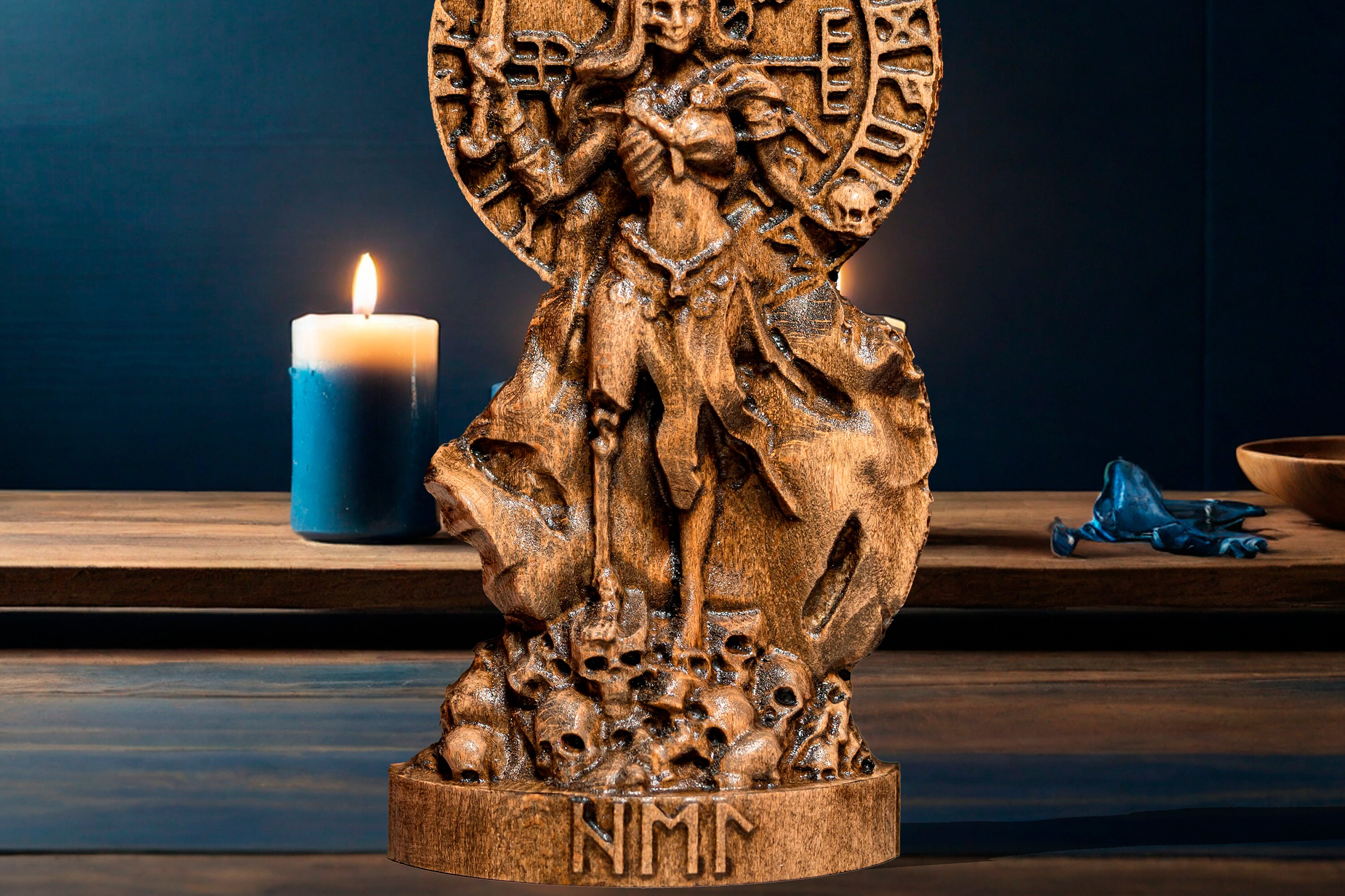 Hel Statue Goddess Statue Wiccan Altar Kit Hell Goddes Viking God ...