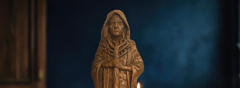 Cailleach Wooden Statue Irish Mythology Cailleach Winter Goddess ...