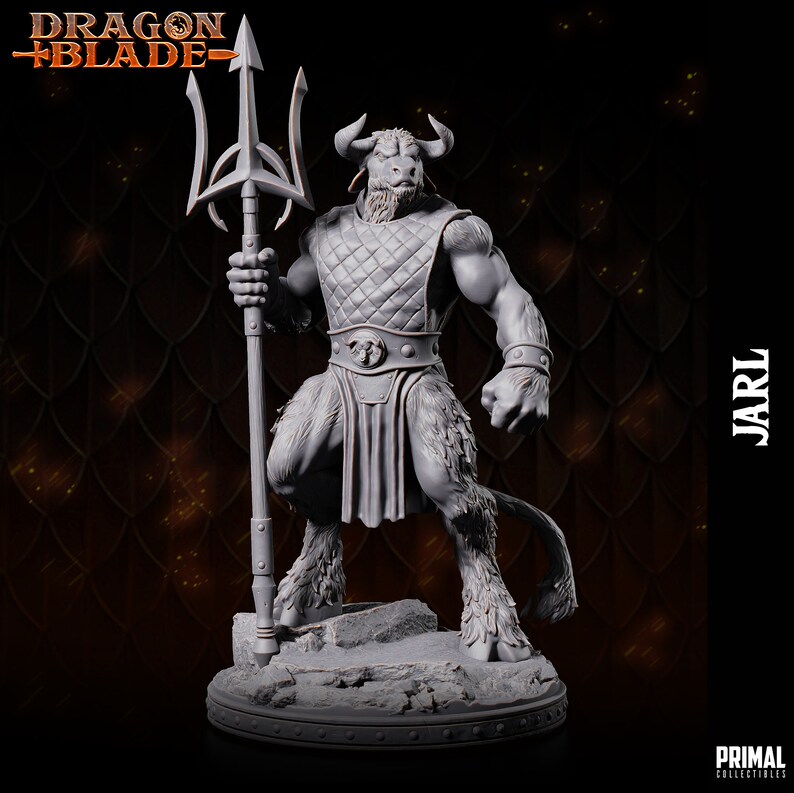D&D Dragonlance Set: Minotaur Huma Alhana Draconic Mini's 32mm Scale 8x ...