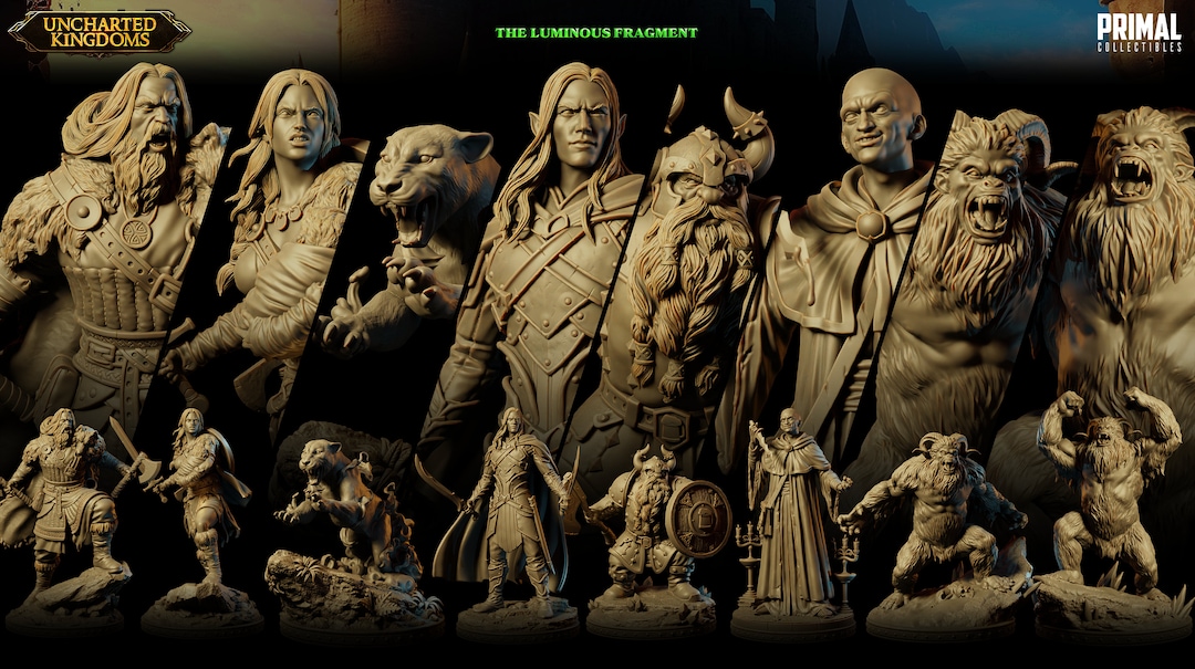 D&D Drizzt Crystal Shard Set in 32mm Scale 8 X Characters - Etsy