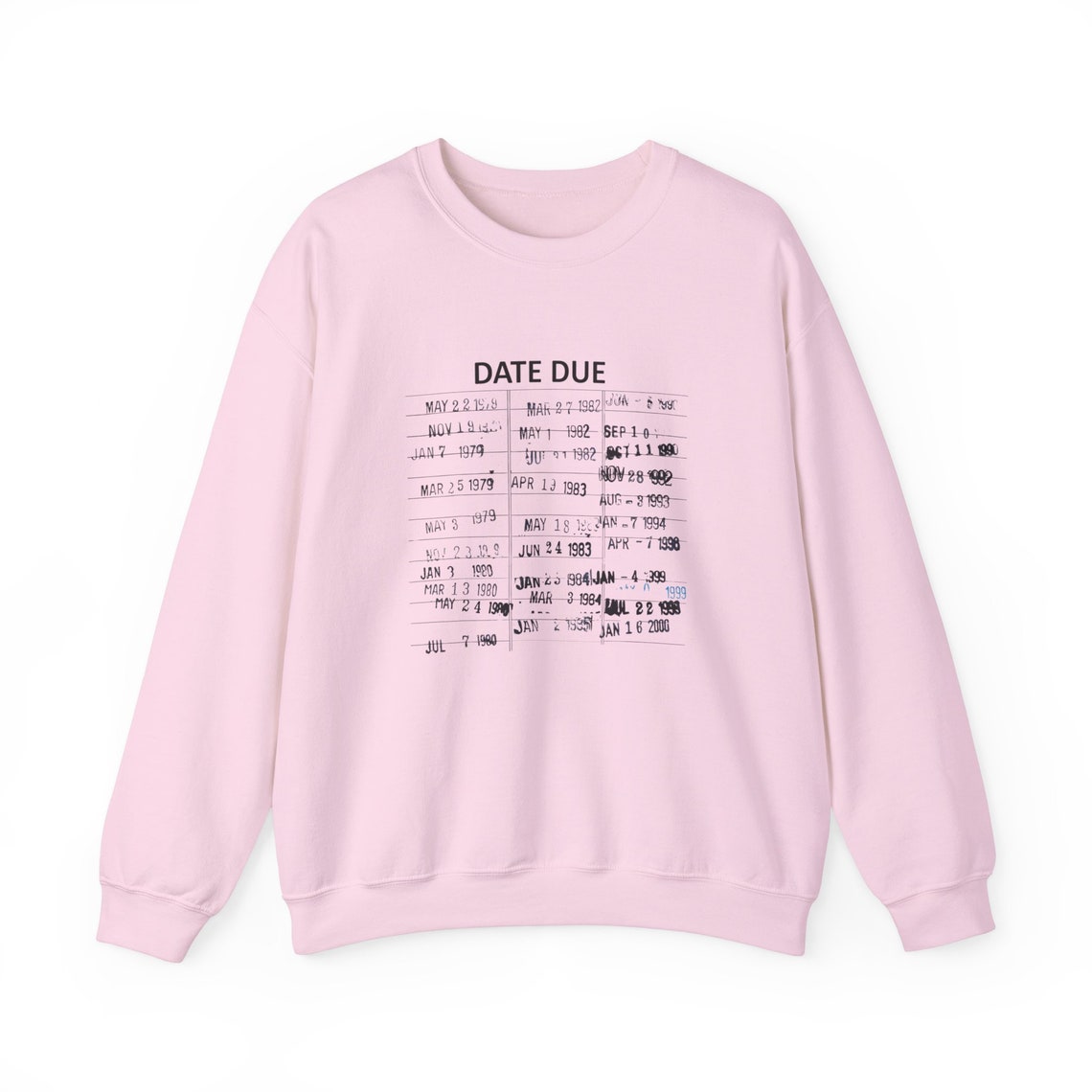 Library Card Due Date Sweatshirt, Library Card, Book Lovers Shirt ...