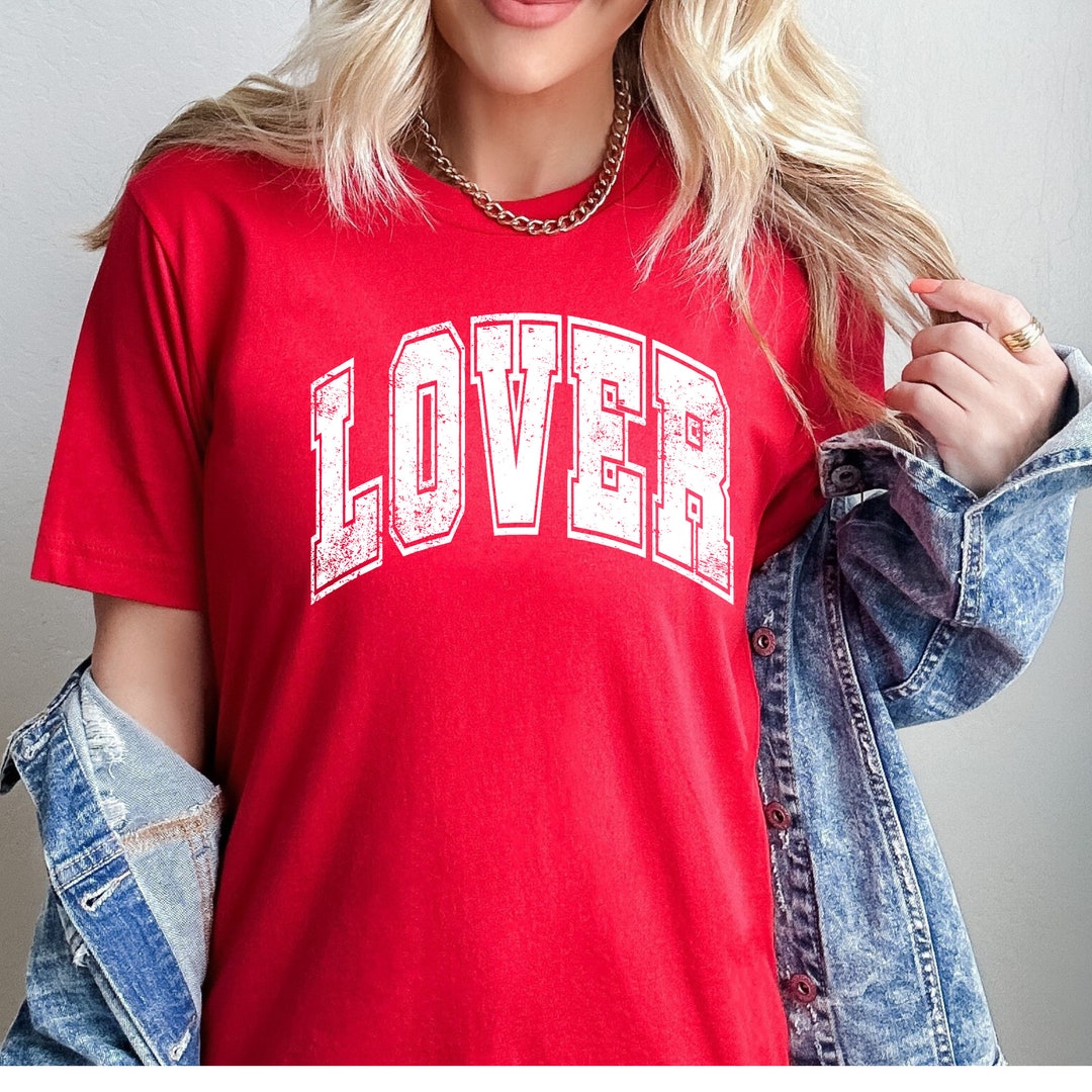 LOVER Distressed Tshirt, Lover Shirt, Lover Era Gift, Valentines Gift ...