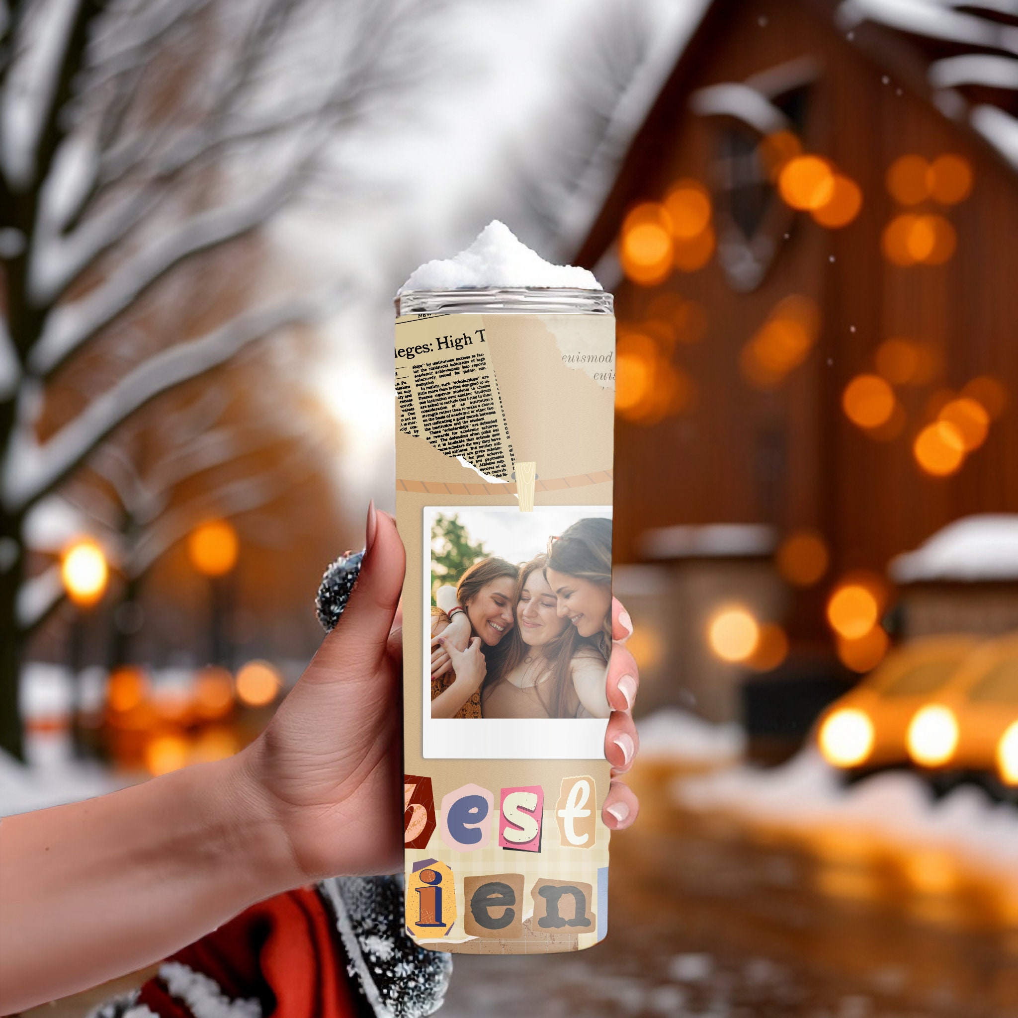 Photo Tumbler Wrap, Best Friends Tumbler Wrap, Friendship Tumbler Wrap ...