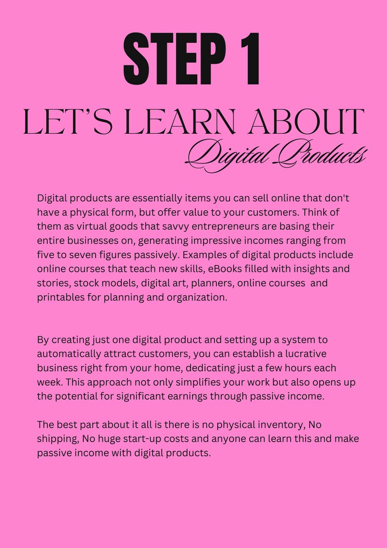 Start Your Digital Products Business Ebook (resell Rights) - Etsy