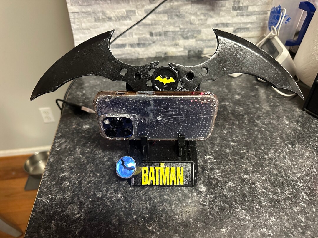 Batman Phone Stand / Batarang Holder - Etsy