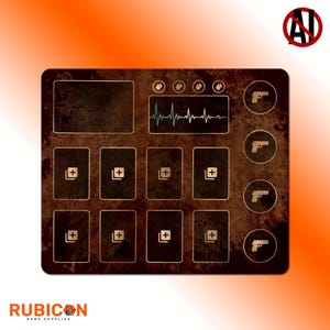 Resident Evil Player Mat, Neoprene Dashboard for Board Game, Stitched ...