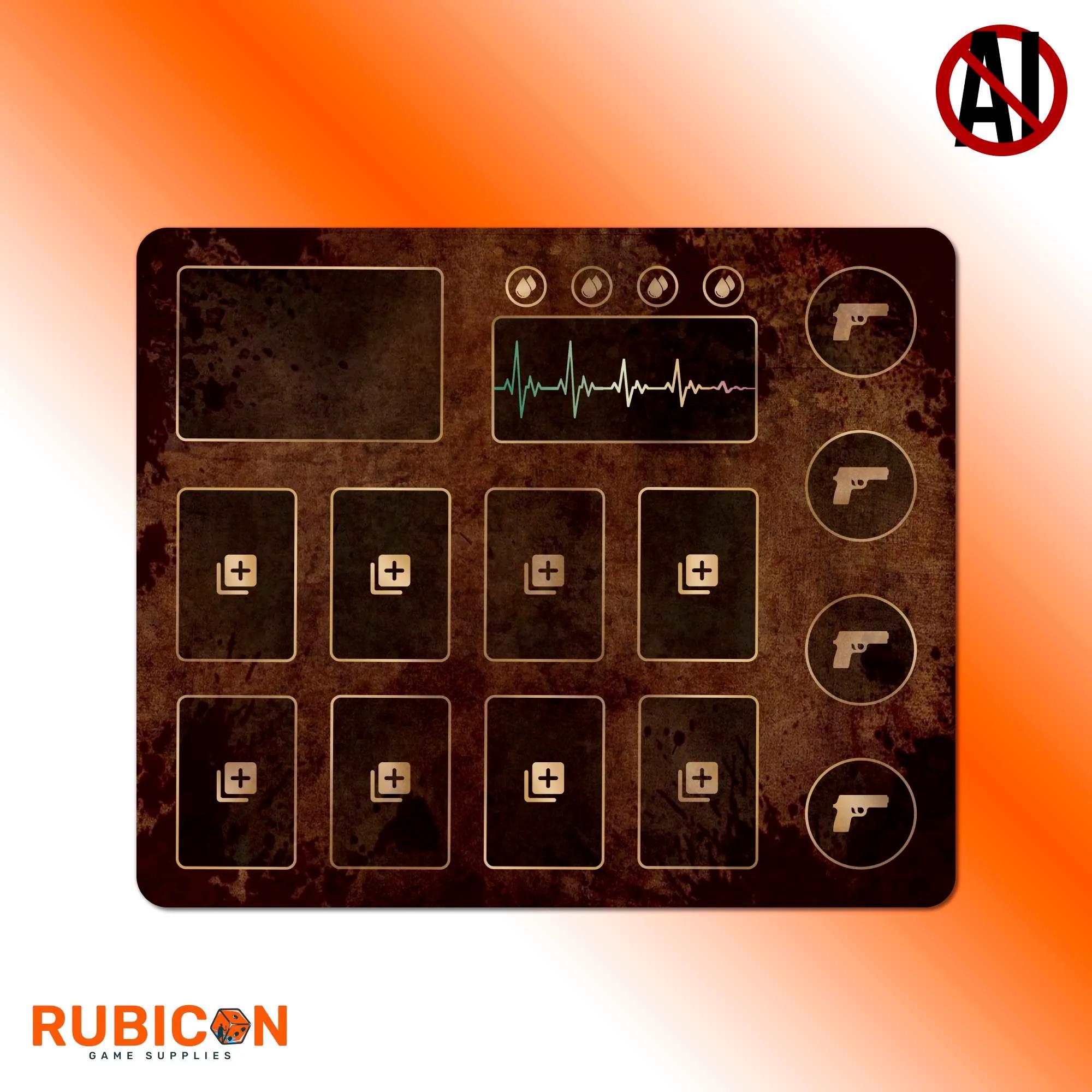 Resident Evil Player Mat, Neoprene Dashboard for Board Game, Stitched ...