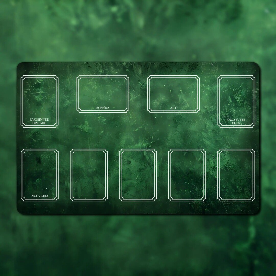 Arkham Horror LCG Scenario Playmat, Cursed Green, 16 X 10 400 X 250 Mm ...