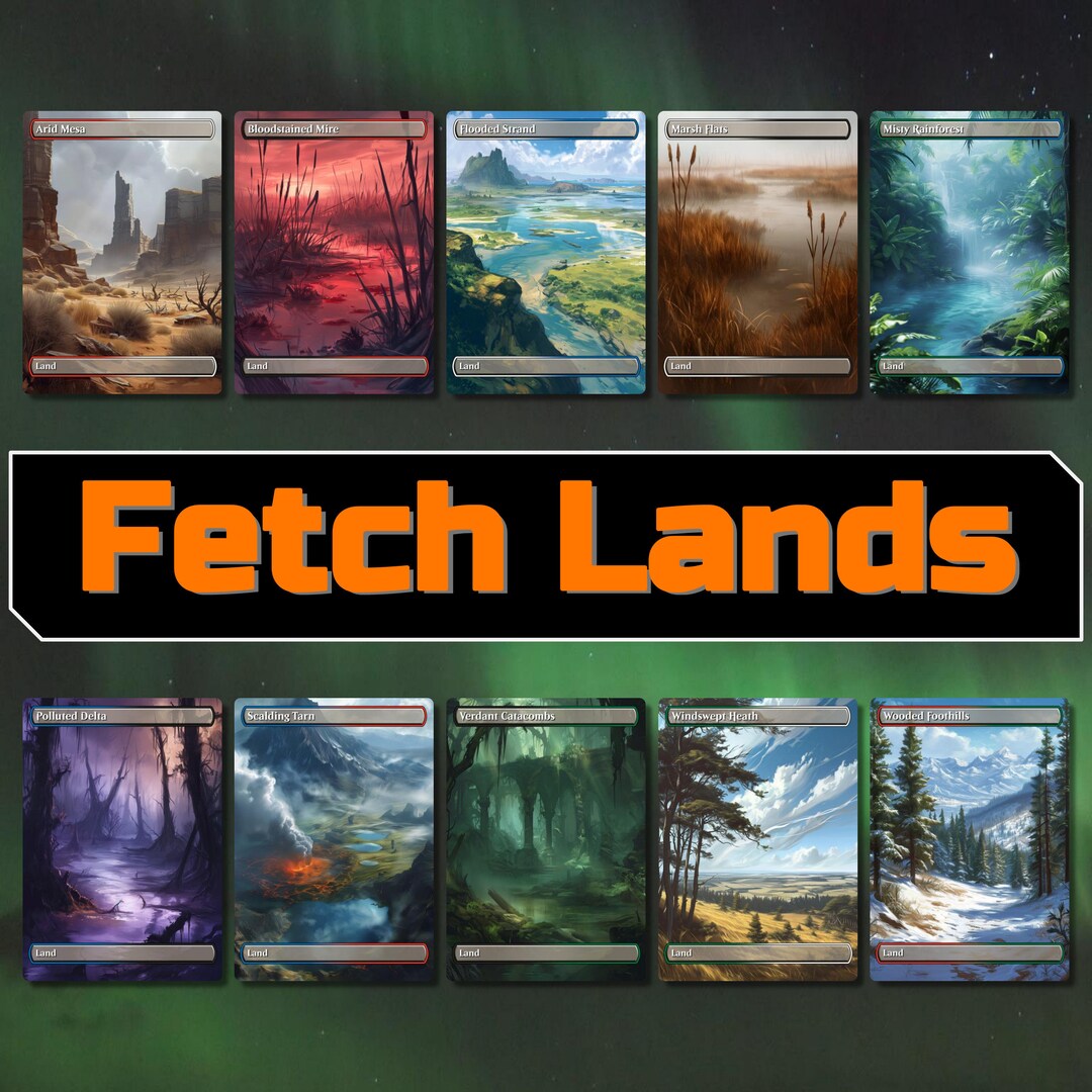 Fetch Lands Inspired by Allied and Enemy Fetches Proxies, Playtest ...
