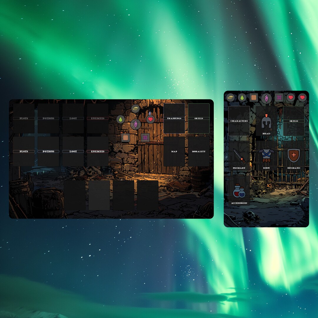 Iron Helm Game & Player's Mat, Compatible Neoprene Themed Game and ...