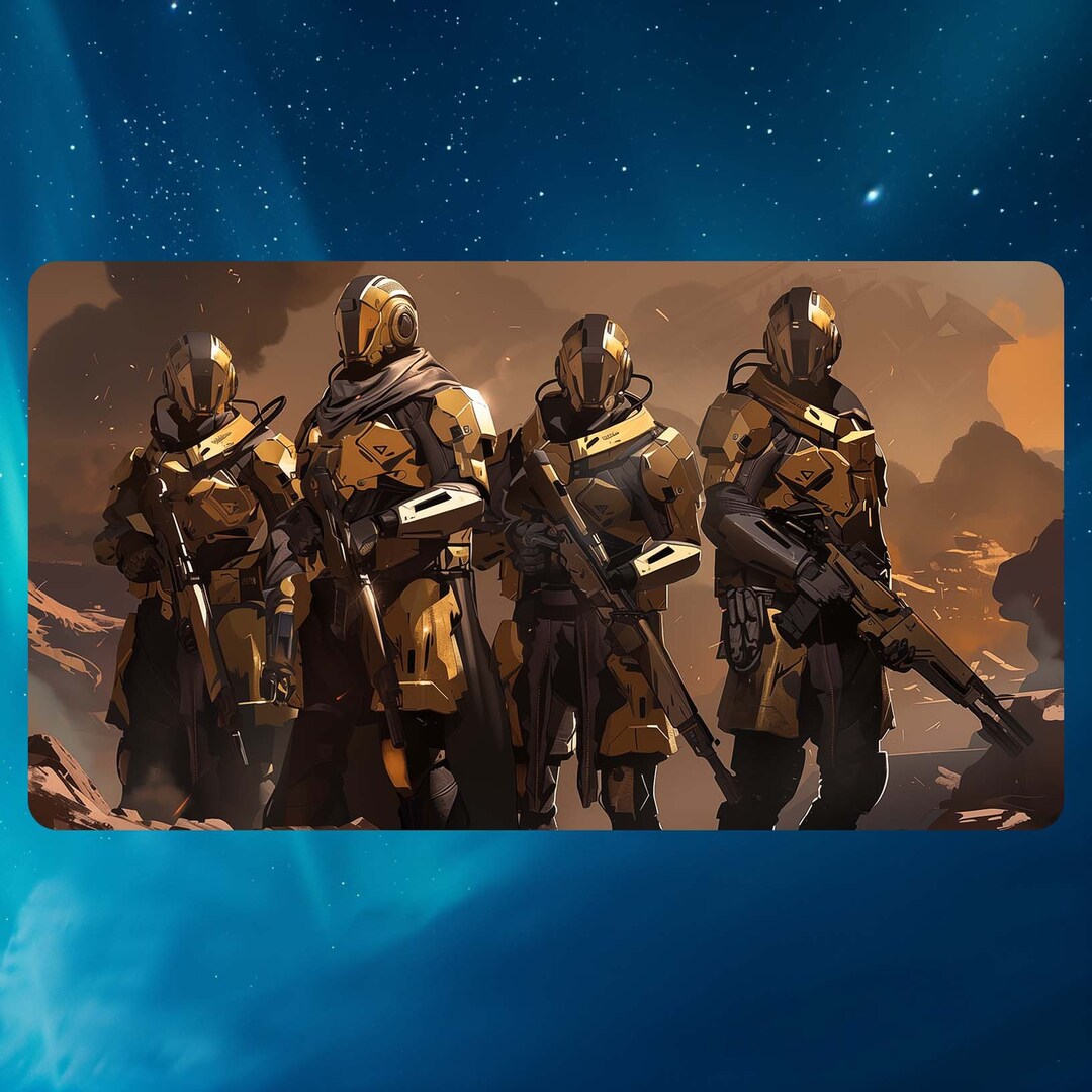 Helldivers Themed Playmat Inspired by Helldivers 2, Playmat for Magic ...