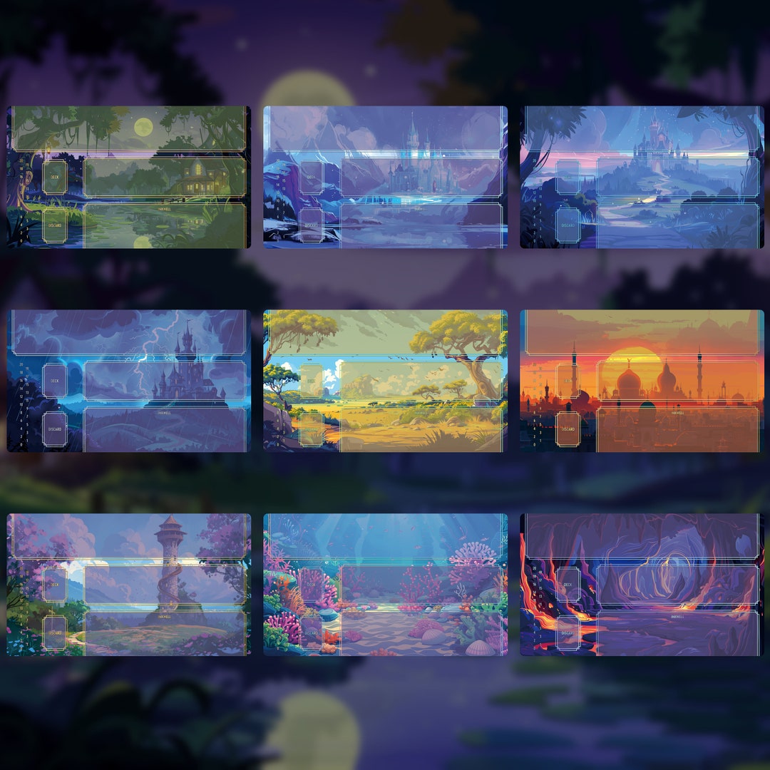 Lorcana Playmat, With or Without Zones, Disney Lorcana Card Game ...