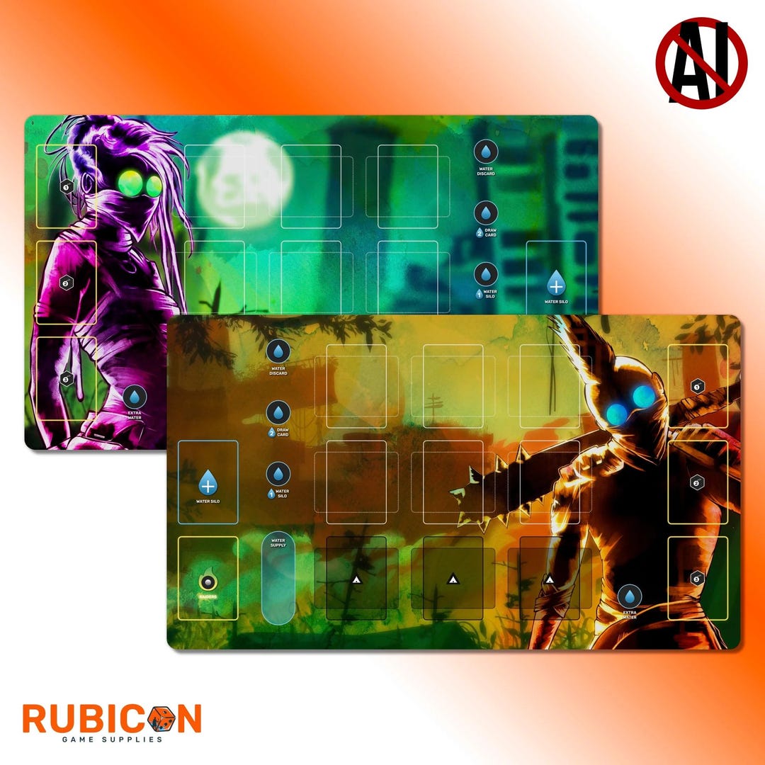 Radlands Compatible Player Playmats, Unofficial Fan Content, Set of Two ...