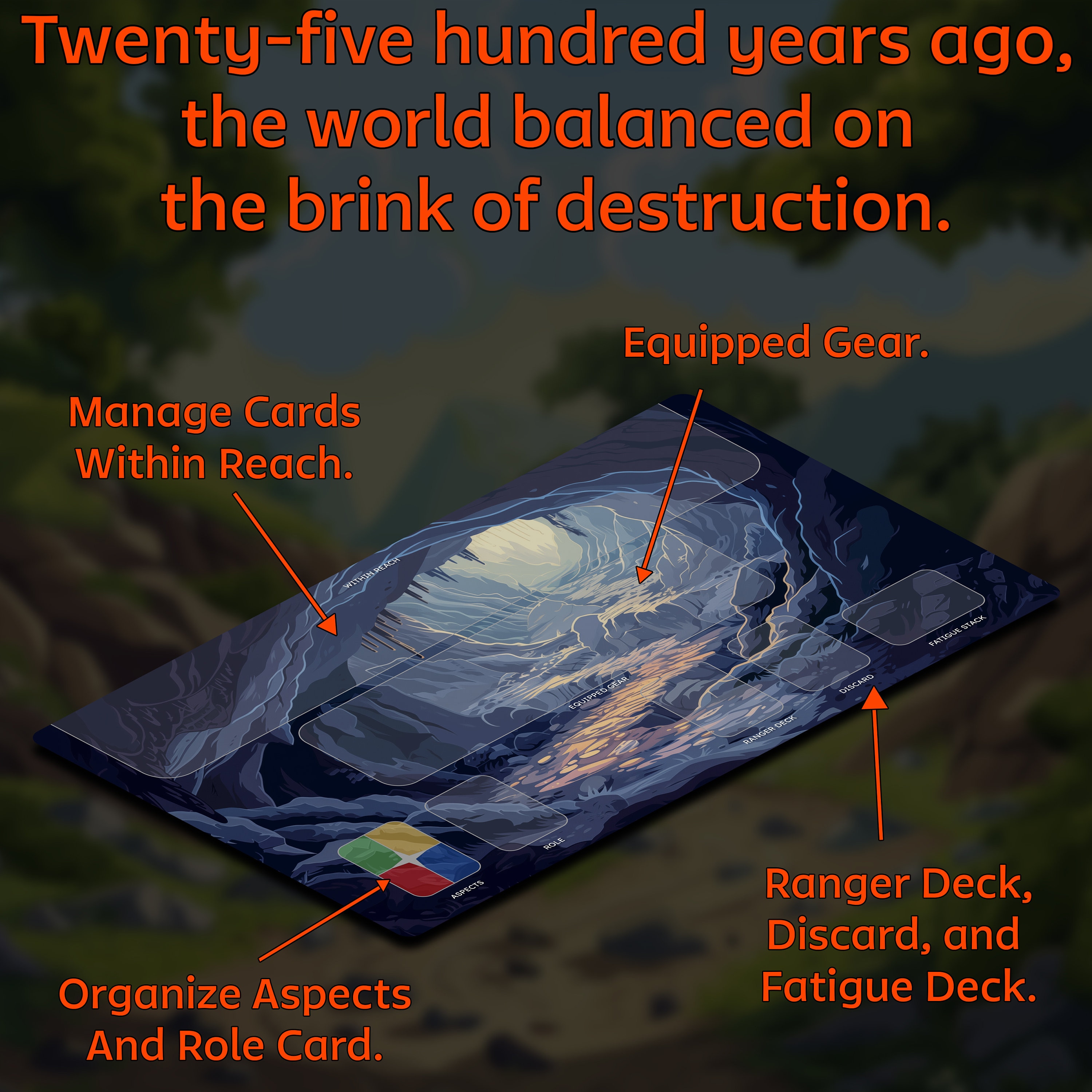 Earthborne Rangers Ranger Playmat, Path, Inspired by Earthborne Rangers ...