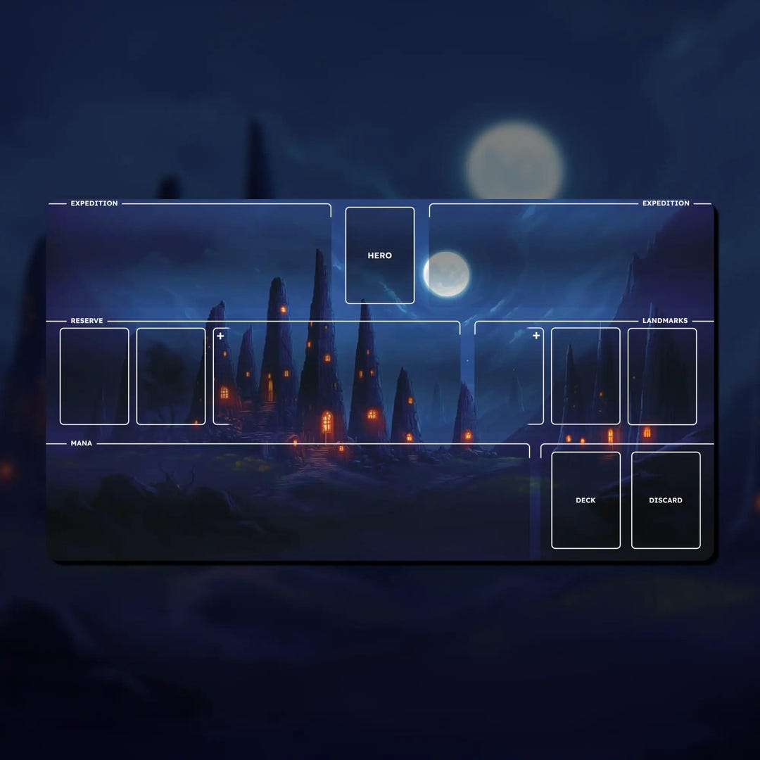 Single-player Playmat, Night Spires, 24 X 13 600 X 325 Mm, Fan Content ...