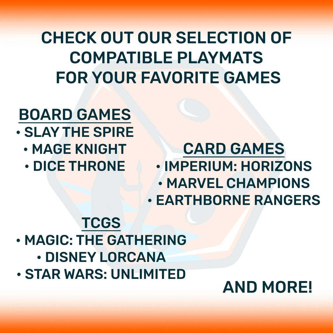 Unstoppable Playmats, Market or Player Layout, Neoprene Card Mat ...