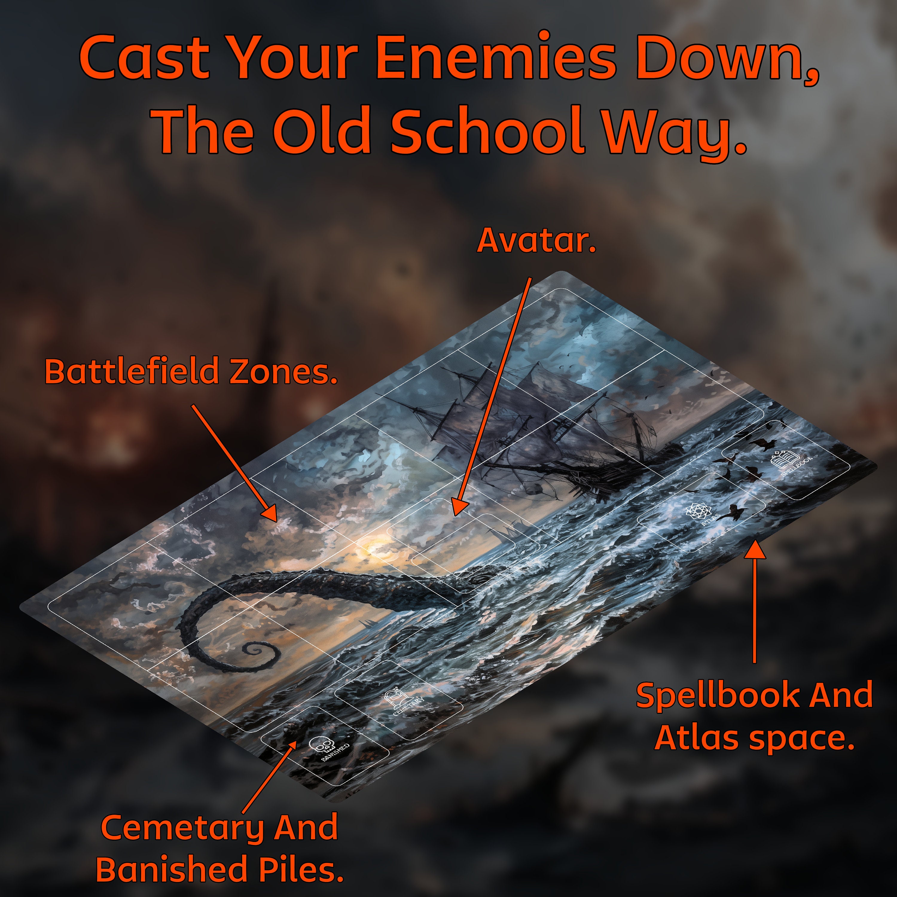 Sorcery: Contested Realm Playmat End of Days, Themed Playmat, 24 X 14 ...