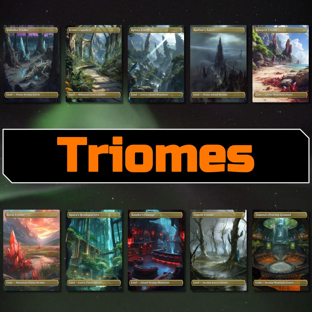 Triome Lands Inspired by Triomes, Tricycle Lands, Proxies, Playtest ...