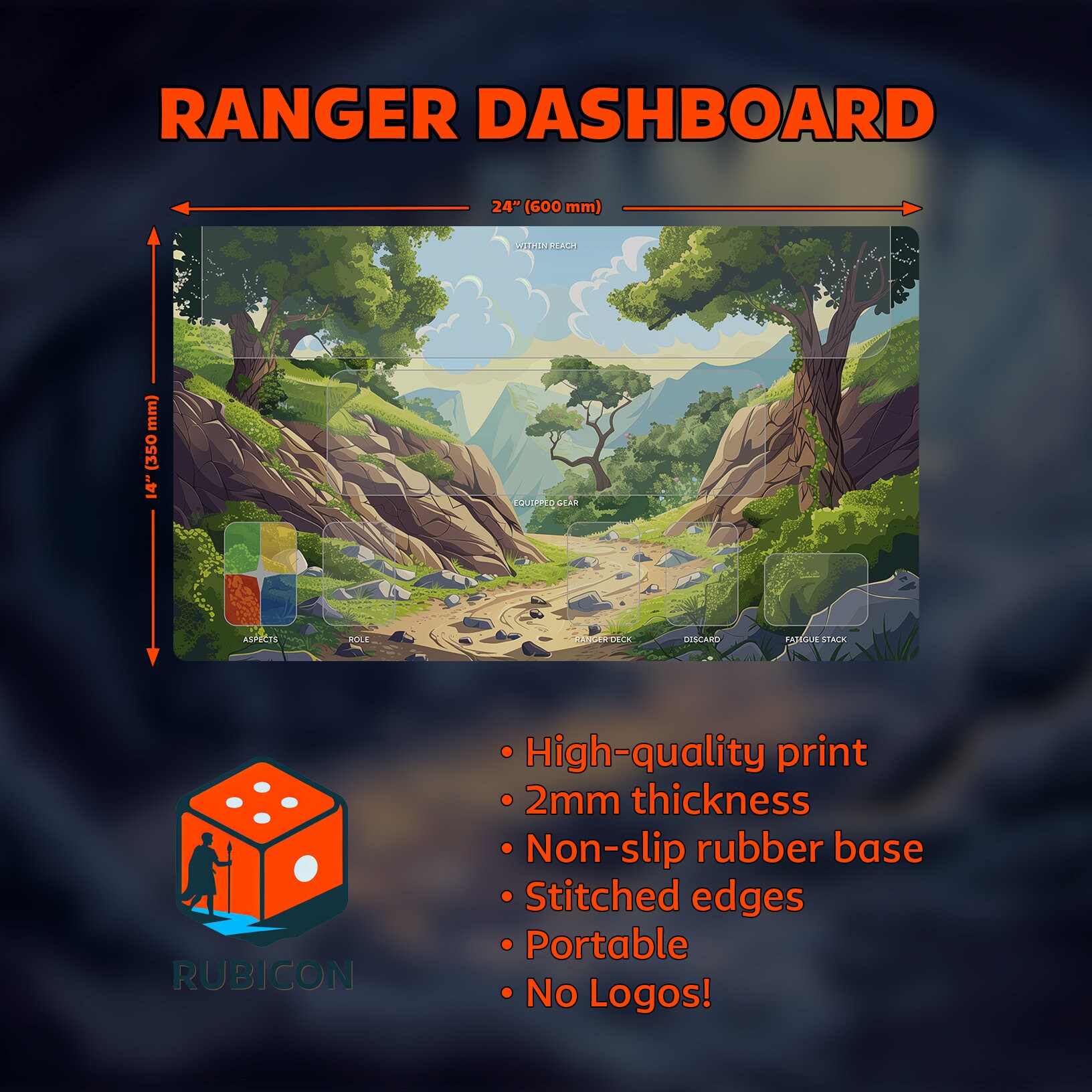 Earthborne Rangers Ranger Playmat, Path, Inspired by Earthborne Rangers ...