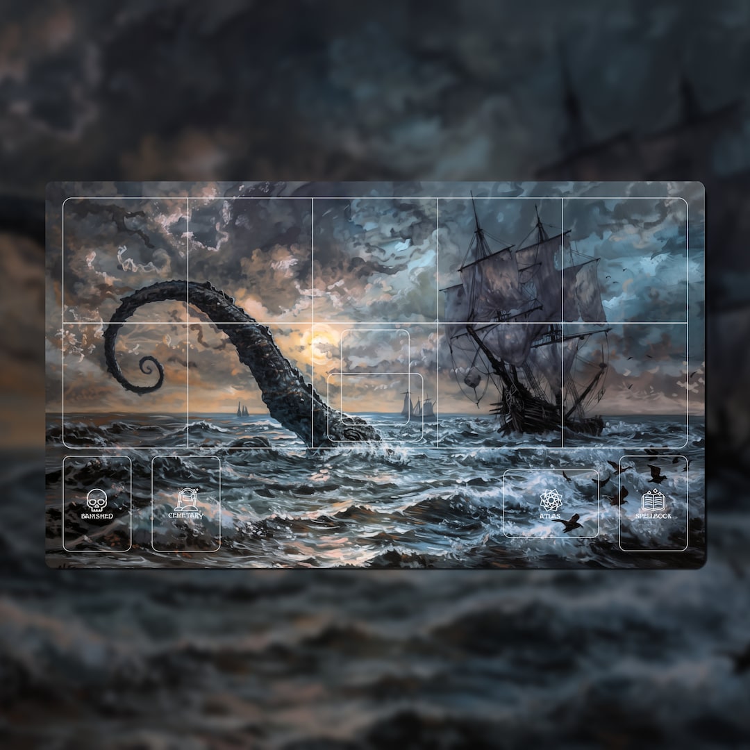 Sorcery: Contested Realm Playmat, Fear the Deep, Themed Playmat, 24 X ...