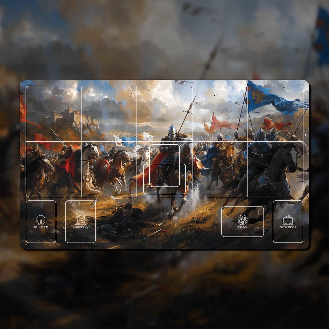 Sorcery: Contested Realm Playmat, Into Battle, 24 X 14 600 X 350 Mm - Etsy