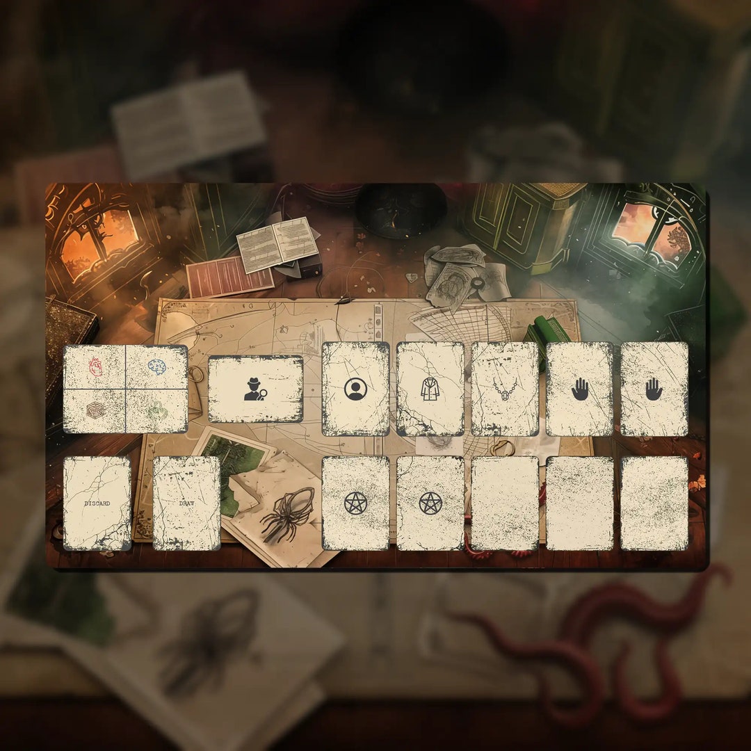 Arkham Horror LCG Investigator Playmat, Study, 24 X 14 600 X 350 Mm ...