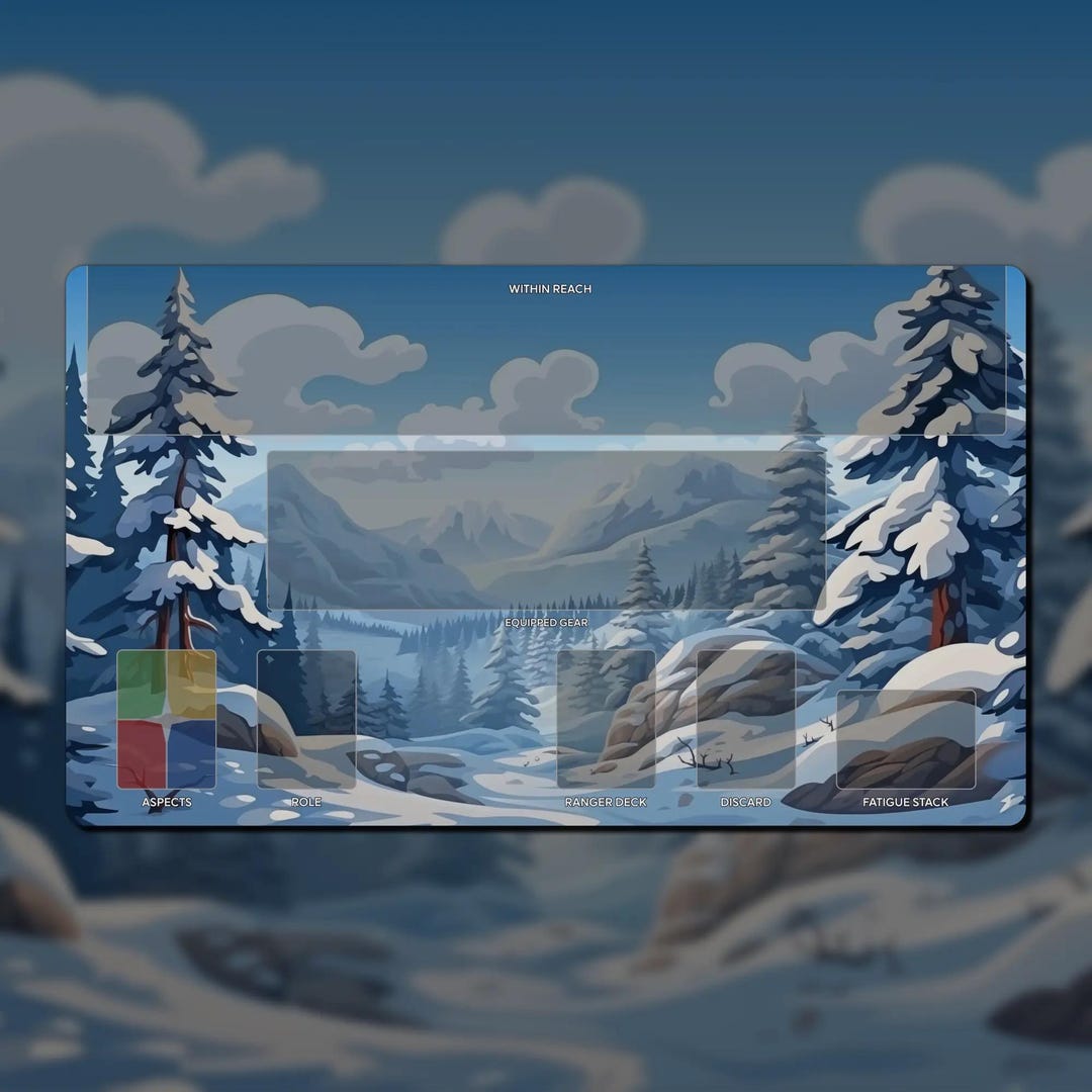 Earthborne Rangers Ranger Playmat, Snowy Path, 24 X 14 600 X 350 Mm ...