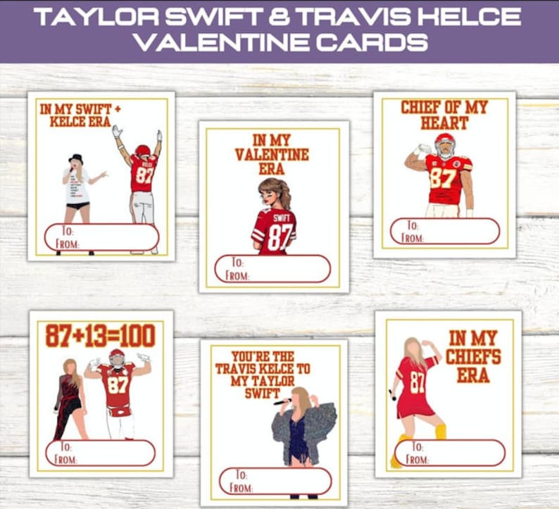 Taylor Swift Travis Kelce Instant Download Printable Valentines Day ...