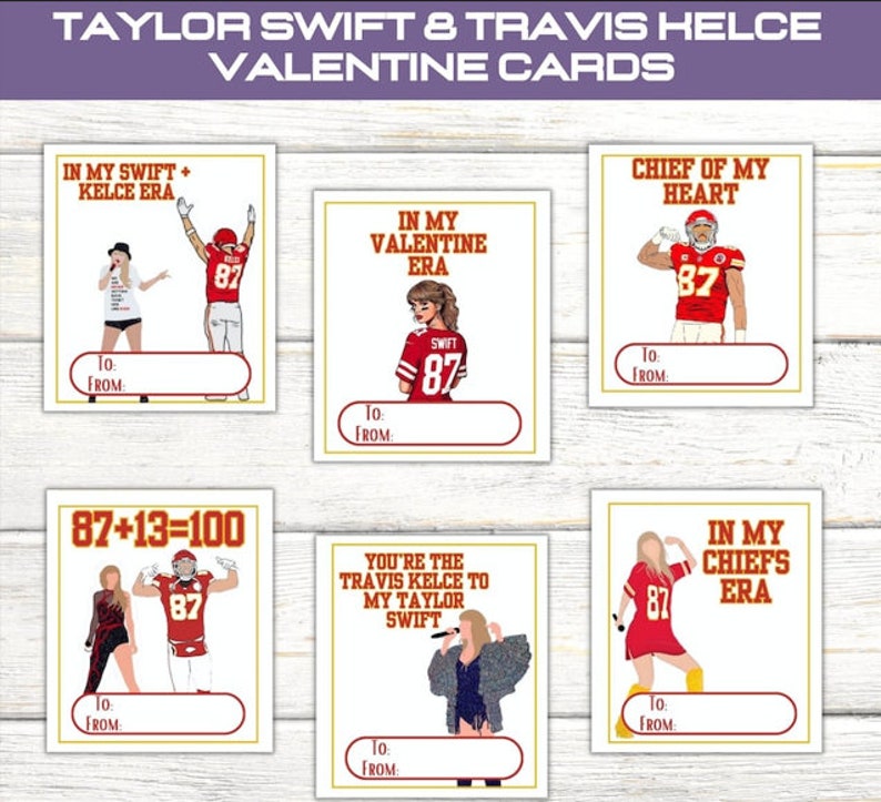 Taylor Swift Travis Kelce Instant Download Printable Valentines Day ...