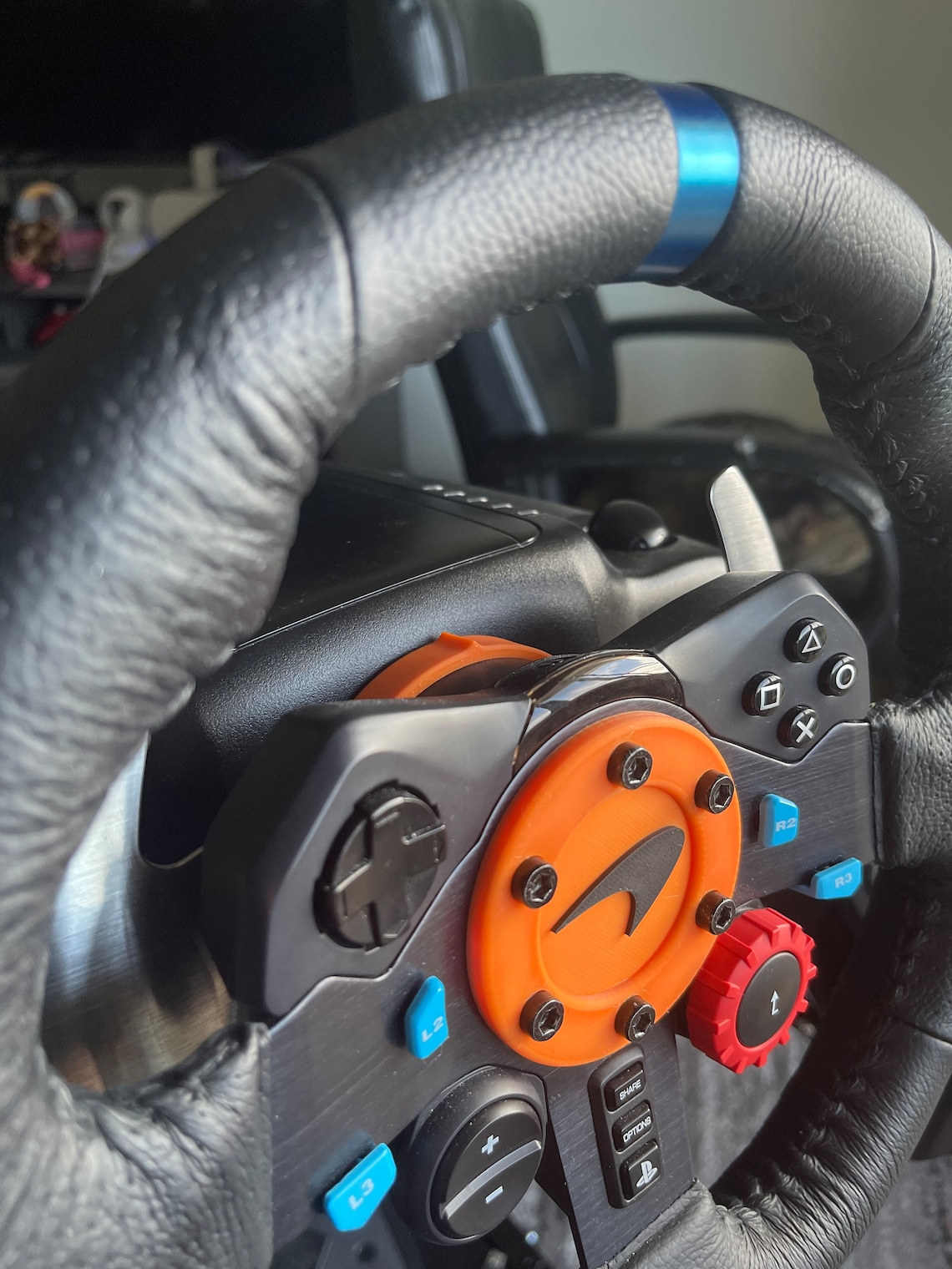 Logo Center Cap & Magnetic Paddle Shifter Mod Bundle for Logitech G29 ...