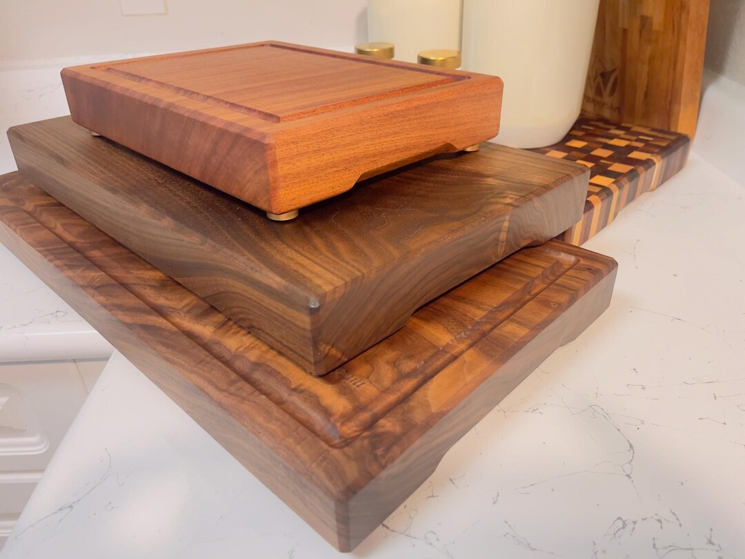 Solid Hardwood Chopping Board - One Single Piece Cutting Chopping ...