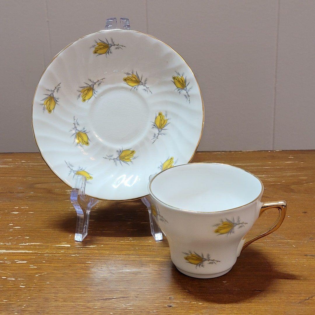 Royal Imperial Yellow Roses Tea Cup and Saucer Set - Etsy