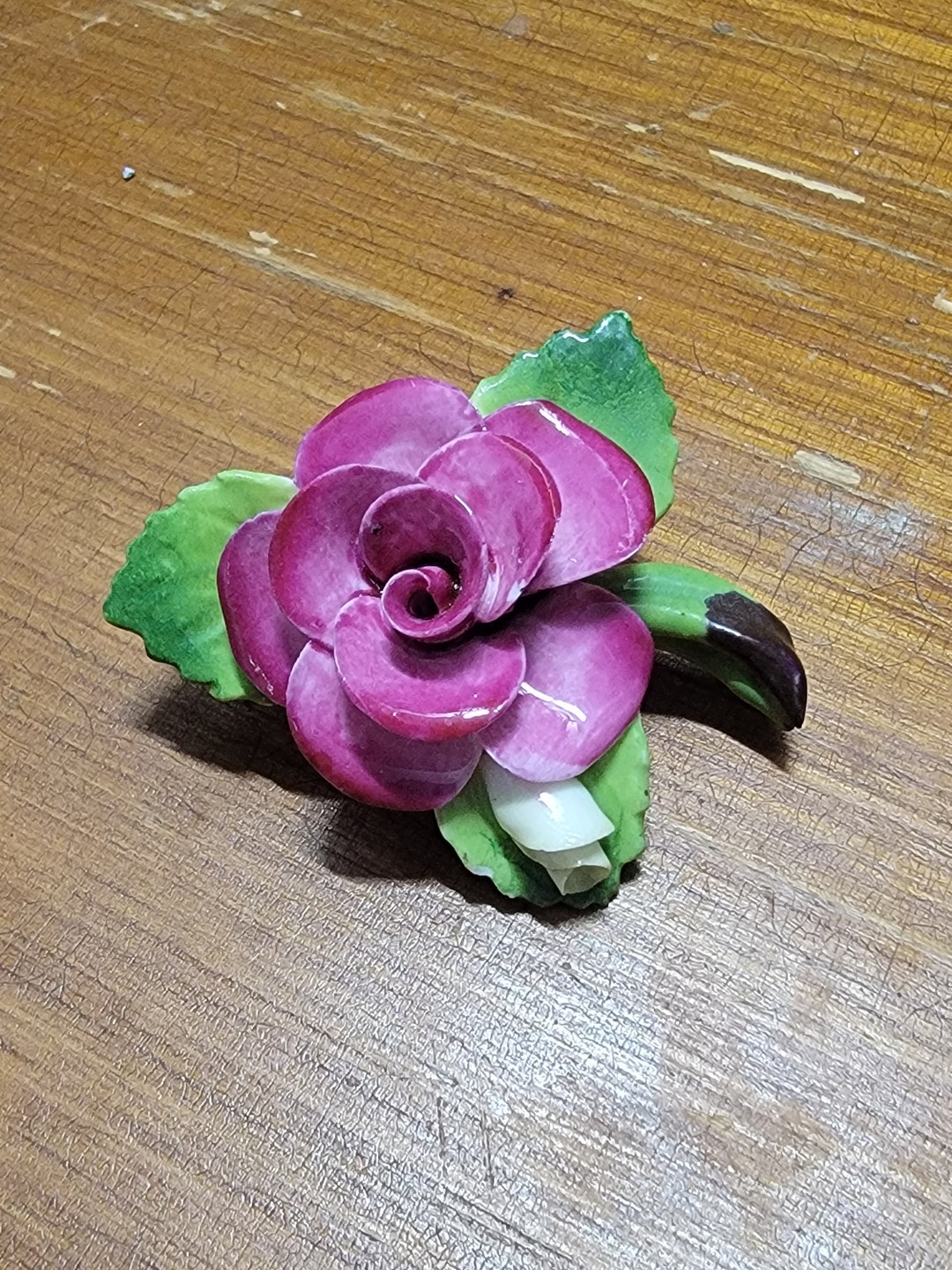 Cara China Staffordshire Porcelain Flower Brooch - Etsy