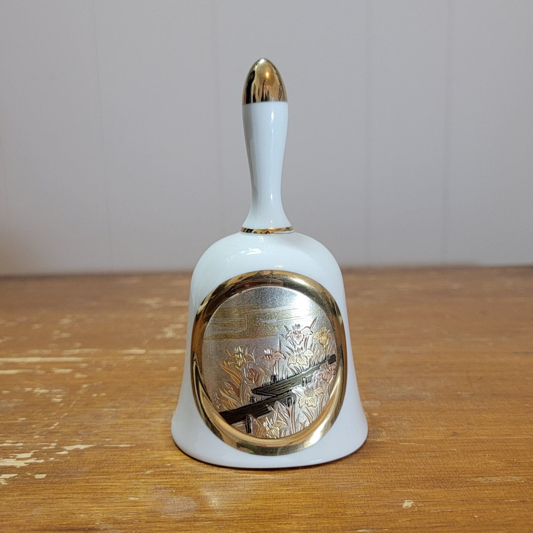 Chokin Bell, Outdoor, Boardwalk Scene With Lilies, Flowers - Etsy