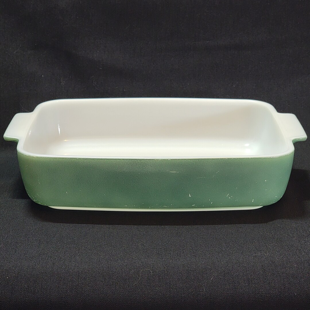 Pyrex Heinz Rectangle Casserole Dish, Dark Green 1953 Promotional Piece ...
