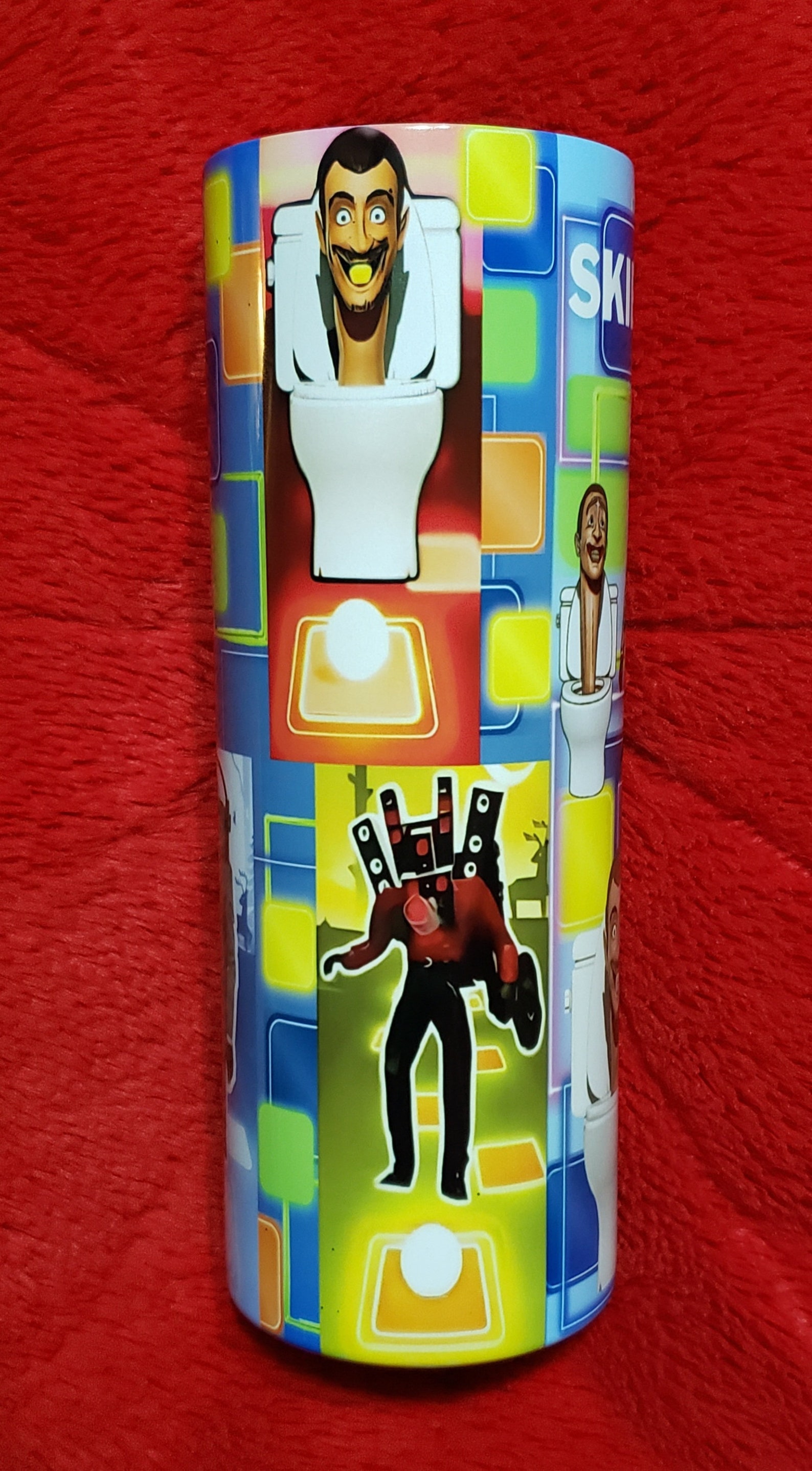 Skibidi Toilet PNG and SVG File for 20oz Skinny Tumbler - Etsy