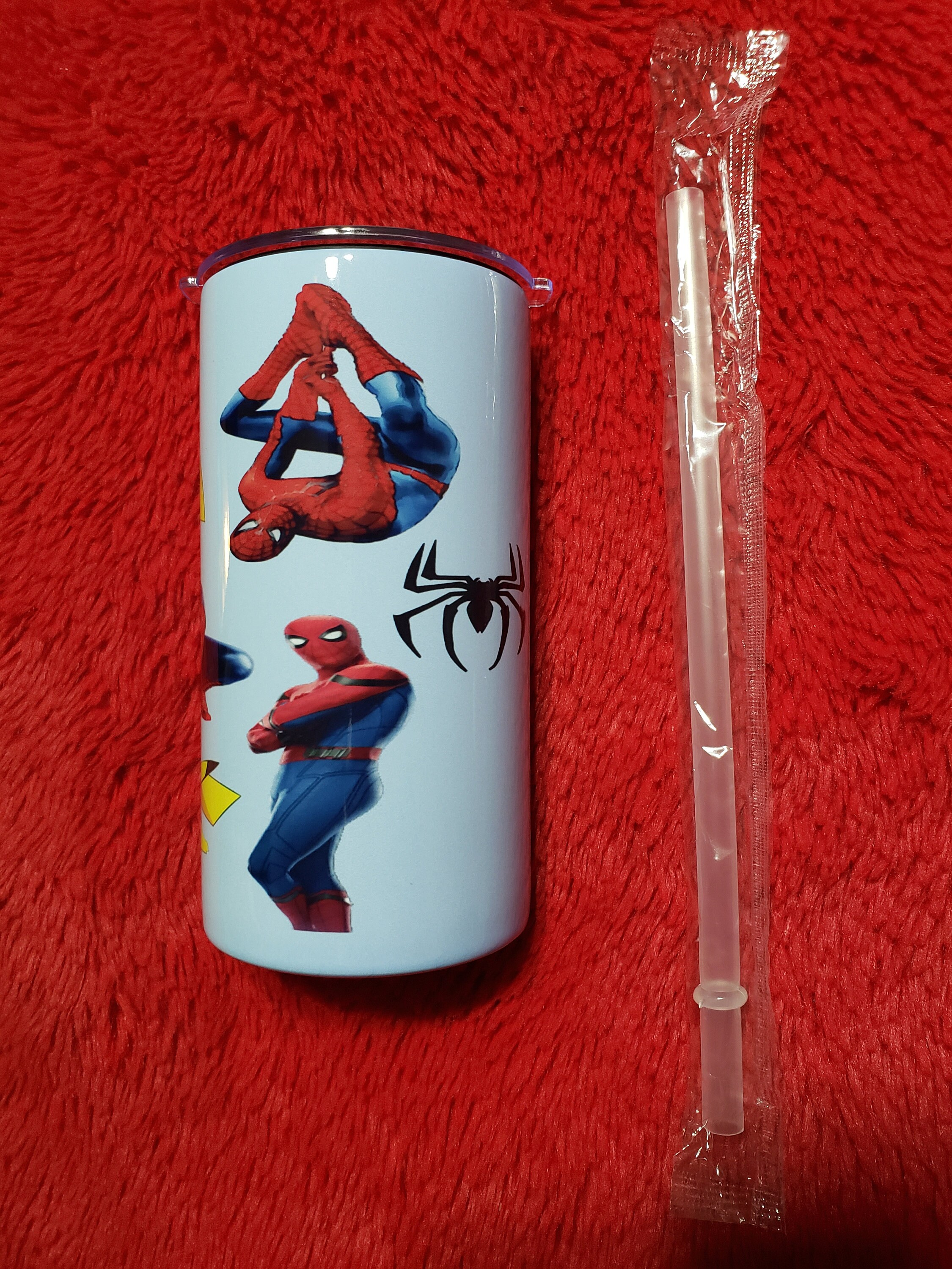 Spiderman and Pokémon PNG File for 12oz Sippy Tumbler - Etsy